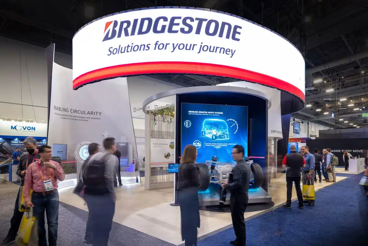 Bridgestone's Custom Trade Show Exhibit at CES | NPARALLEL + Atomic Props